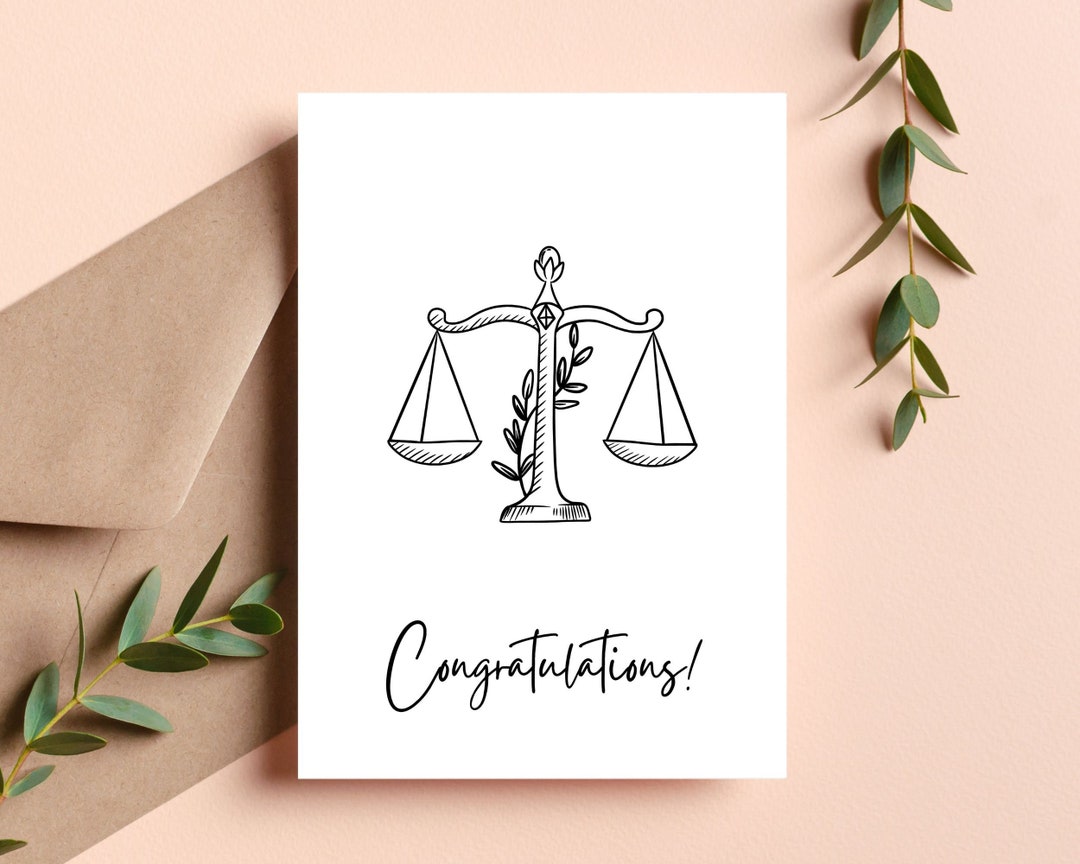 Lawyer Congratulations Card | Solicitor Congratulations Card ...