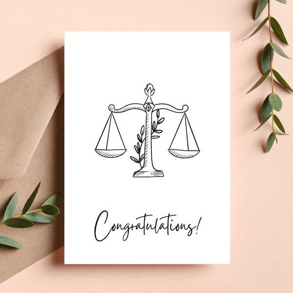Lawyer Congratulations Cards - Etsy