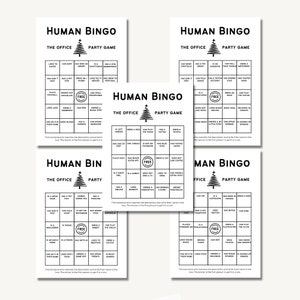 Human Bingo Christmas Ice Breaker Office Christmas Party - Etsy