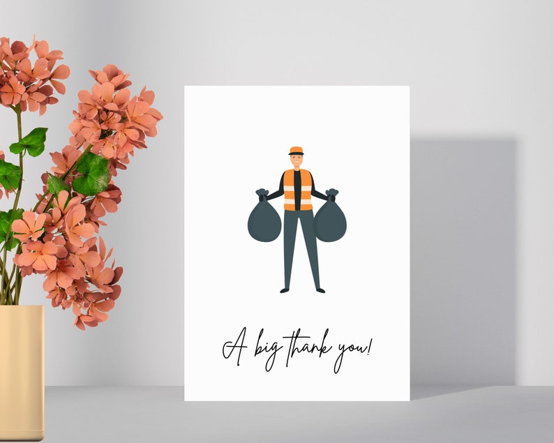 Binman Thank You Card | Dustman Thank You Card | Refuse Collection ...