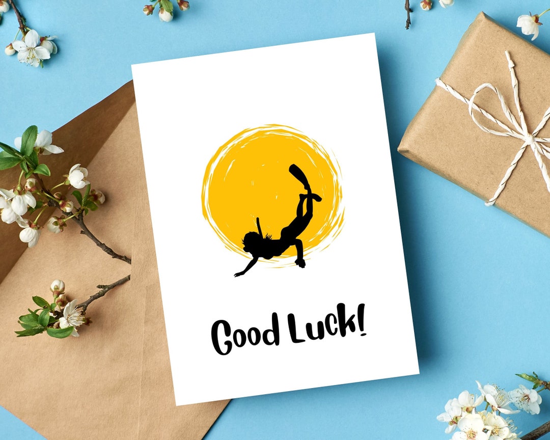 Diving Good Luck Card | Good Luck Card | Scuba Diving | Snorkelling - Etsy