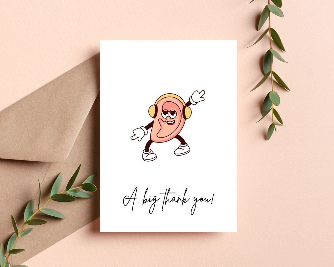 Otolaryngologist Thank You Card | Thank You Ear Specialist | ENT ...