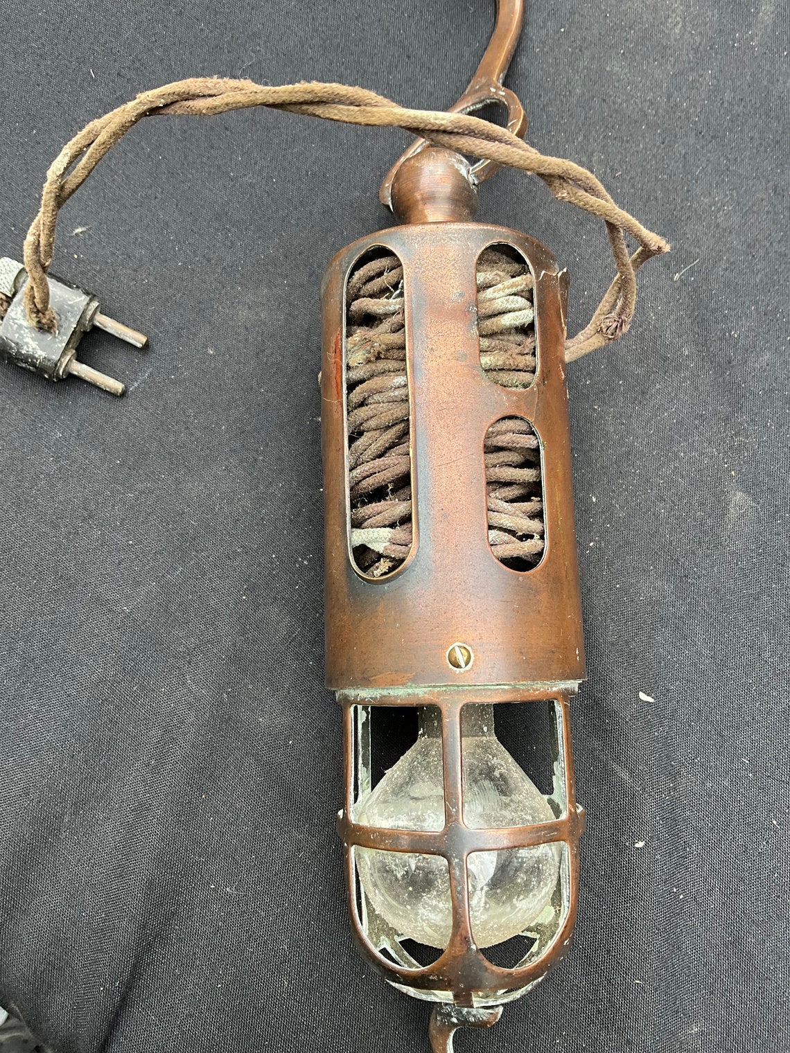 Rare Lucas Copper Pre-war Inspection Lamp-rolls Royce Etc Never Seen ...