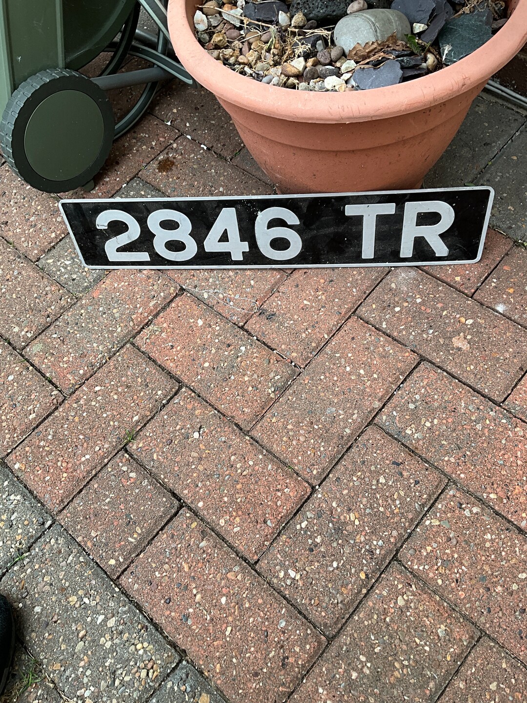 Vintage British Car Number Plate Classic Car Original - Etsy