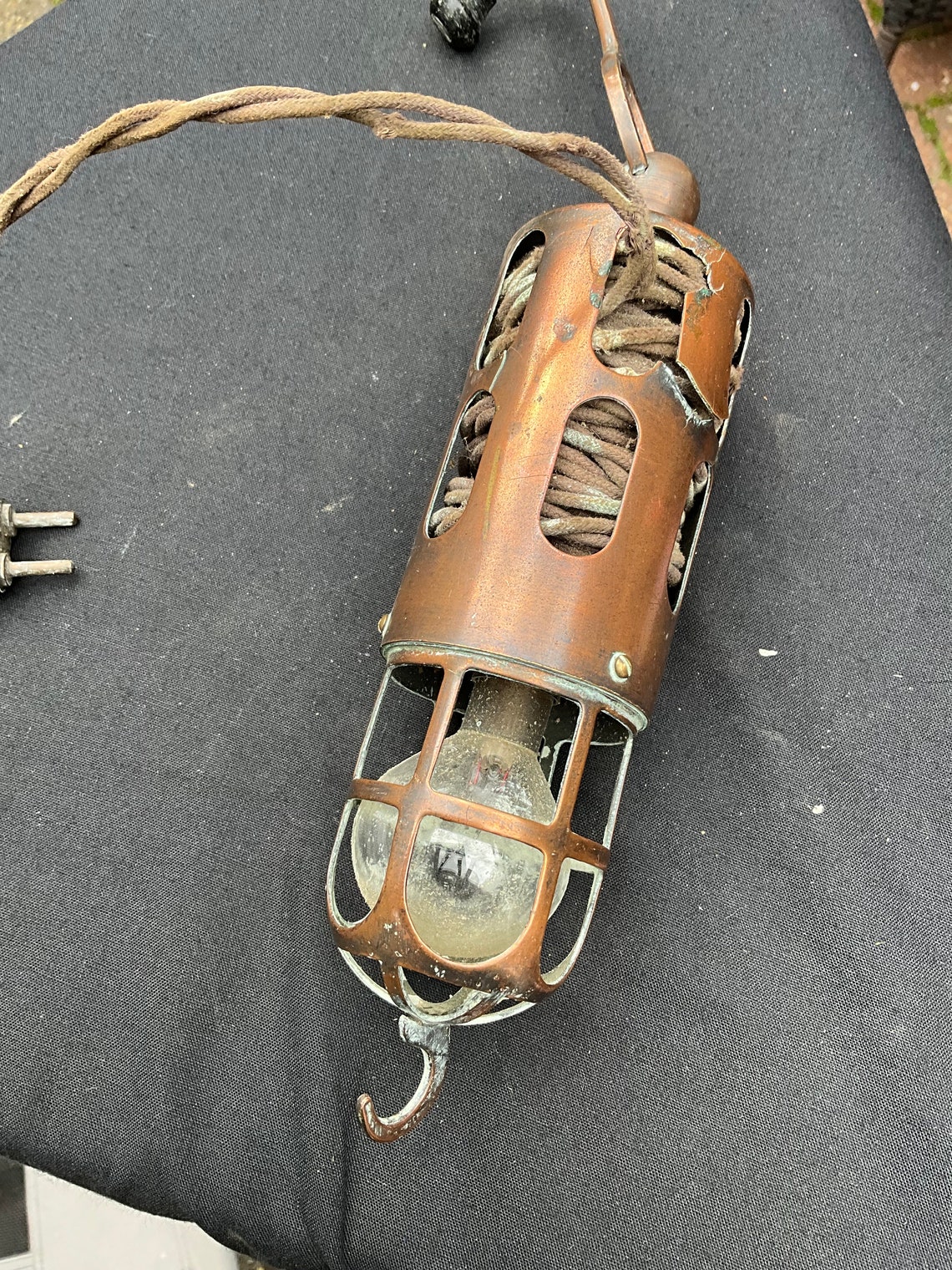 Rare Lucas Copper Pre-war Inspection Lamp-rolls Royce Etc Never Seen ...