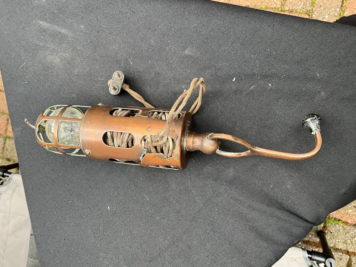 Rare Lucas Copper Pre-war Inspection Lamp-rolls Royce Etc Never Seen ...