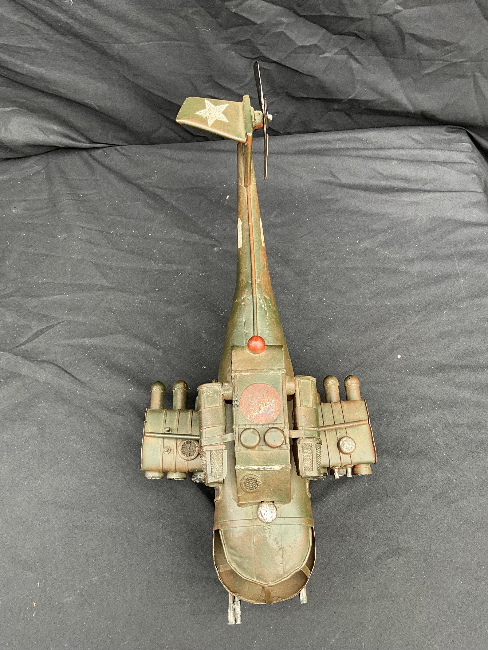 Vintage 1990s Tinplate Cobra Helicopter 18 X 8 X 6 Inches Missing Rotor ...