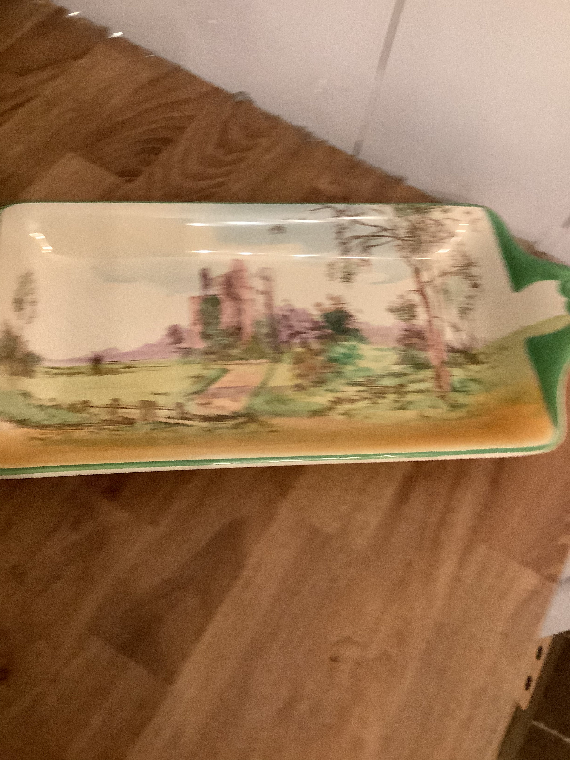 Royal Doulton Porcelain Rochester Castle Sandwich Tray - Etsy