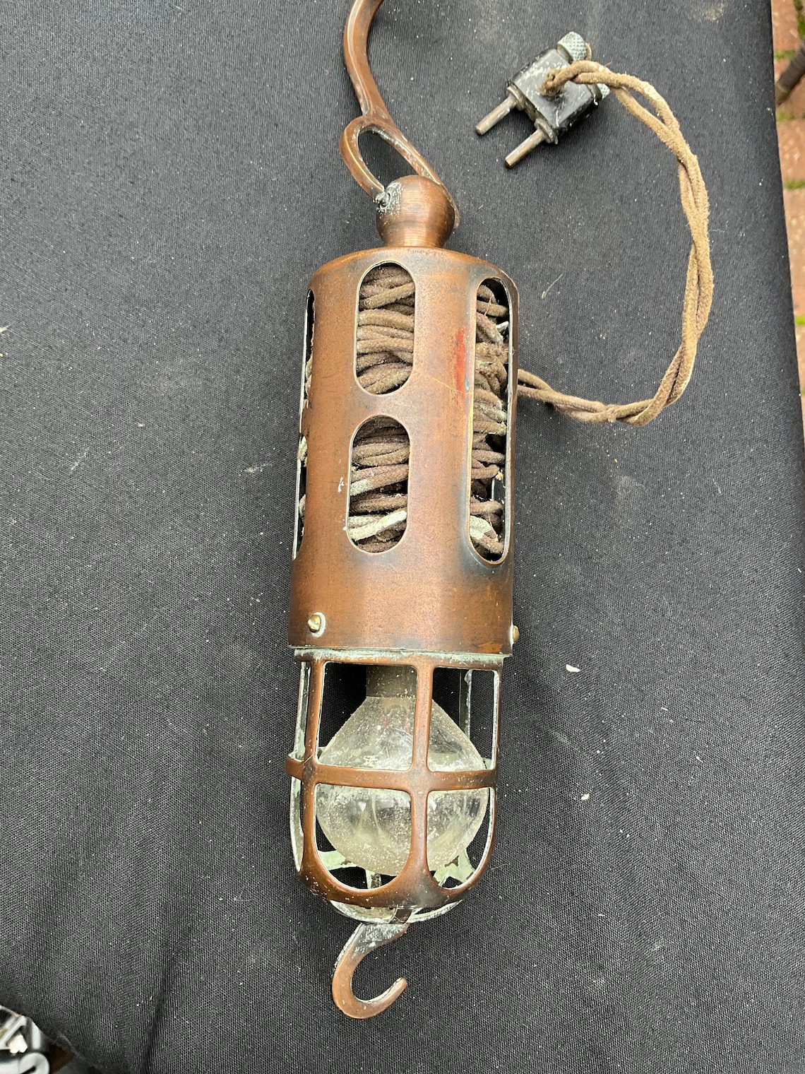 Rare Lucas Copper Pre-war Inspection Lamp-rolls Royce Etc Never Seen ...