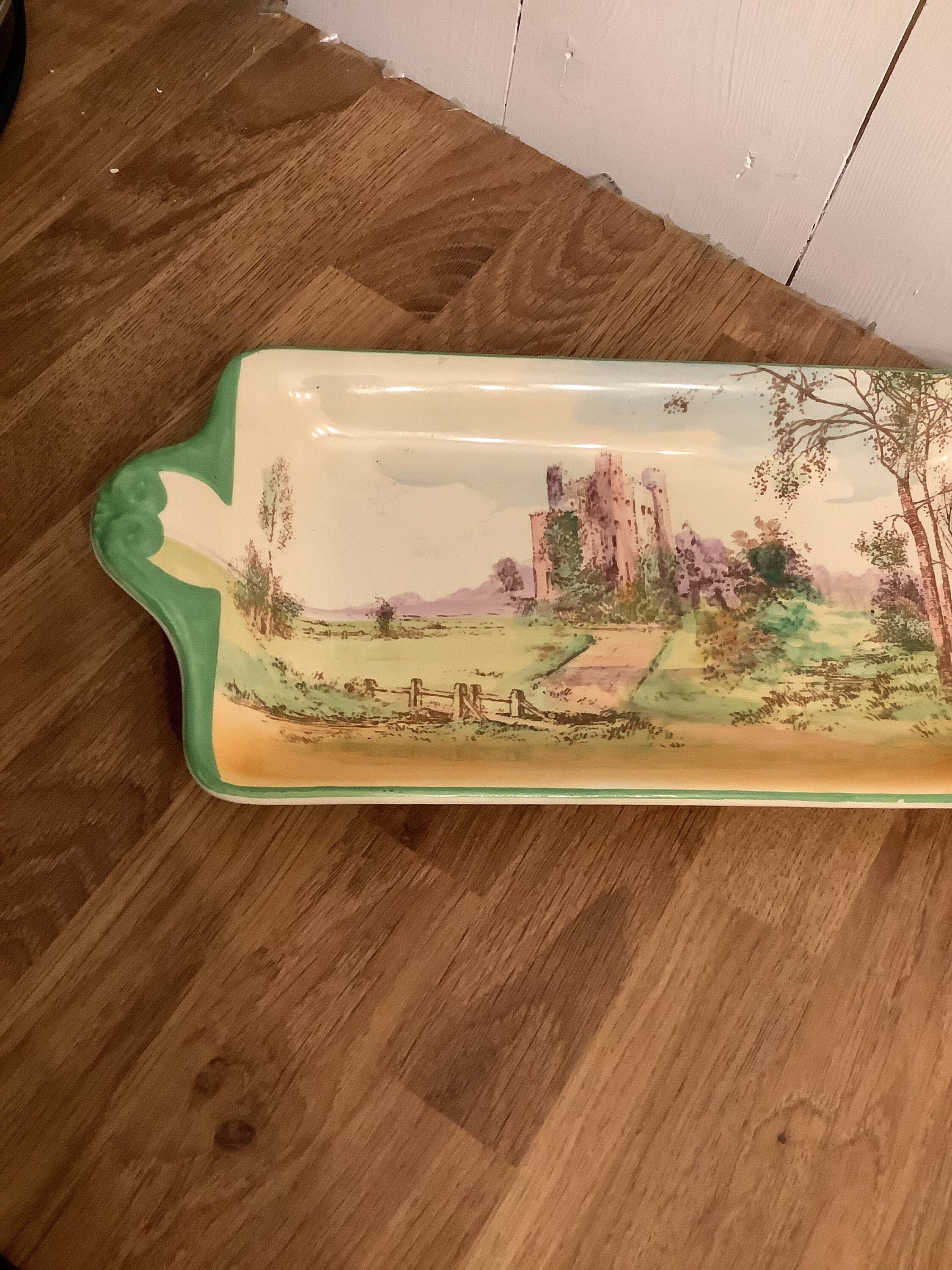 Royal Doulton Porcelain Rochester Castle Sandwich Tray - Etsy