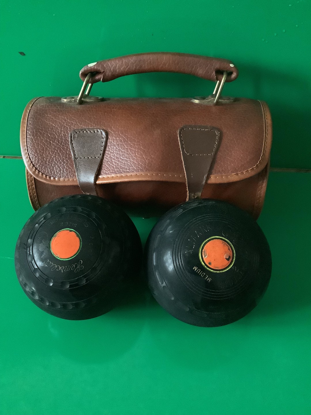 Set of Two Bowling Balls in Carry Bag - Etsy