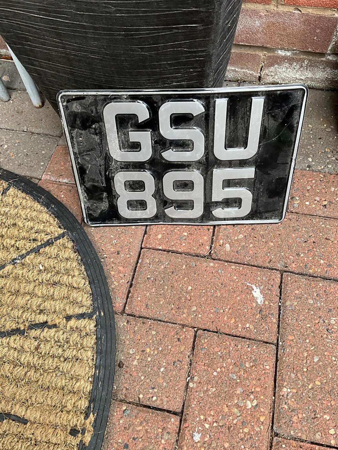 Vintage British Car Number Plate Classic Car Original - Etsy