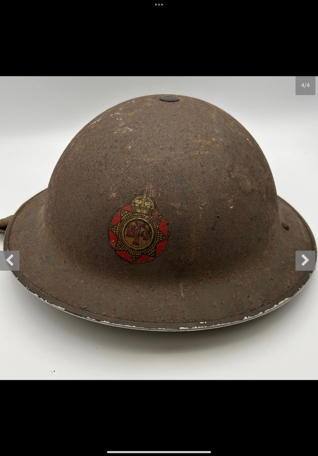 WW2 British NFS National Fire Service Helmet No 80 Inside Rim - Etsy