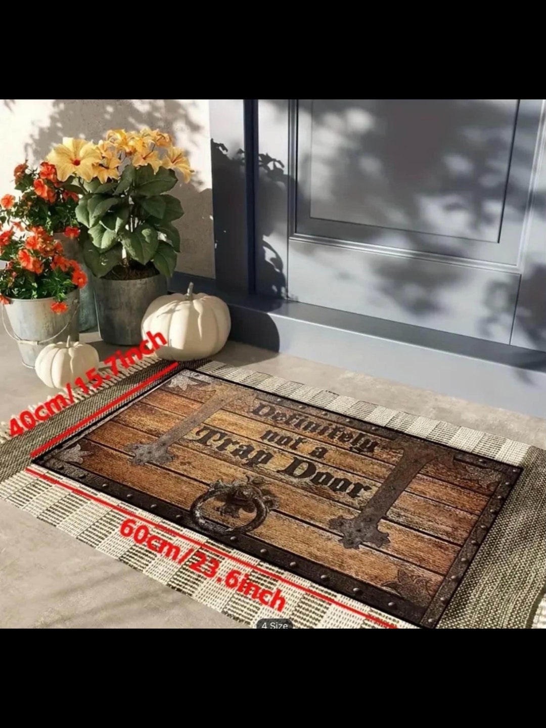 Wooden Box Trap Print Floor Mat 60 X 40 Cm - Etsy