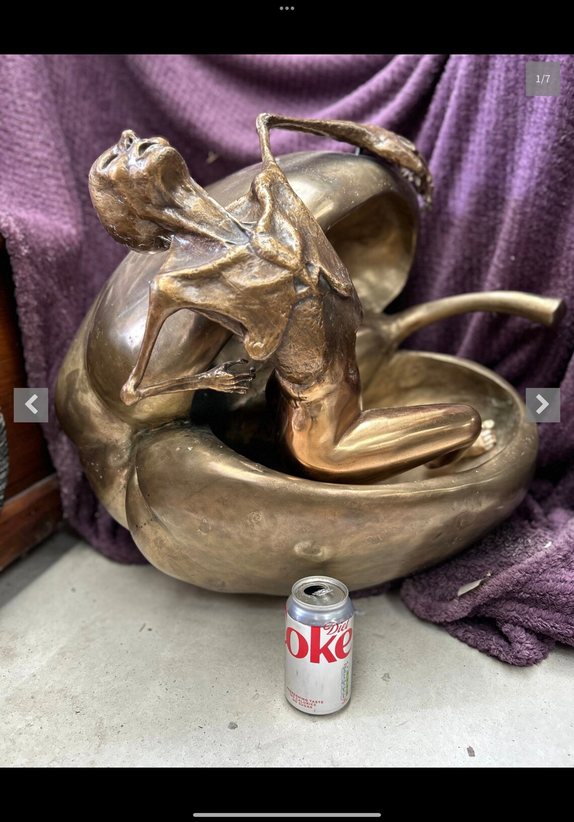 Unique Bronze Sculpture 'progress of Life' Stunning Detail, Around 24 ...