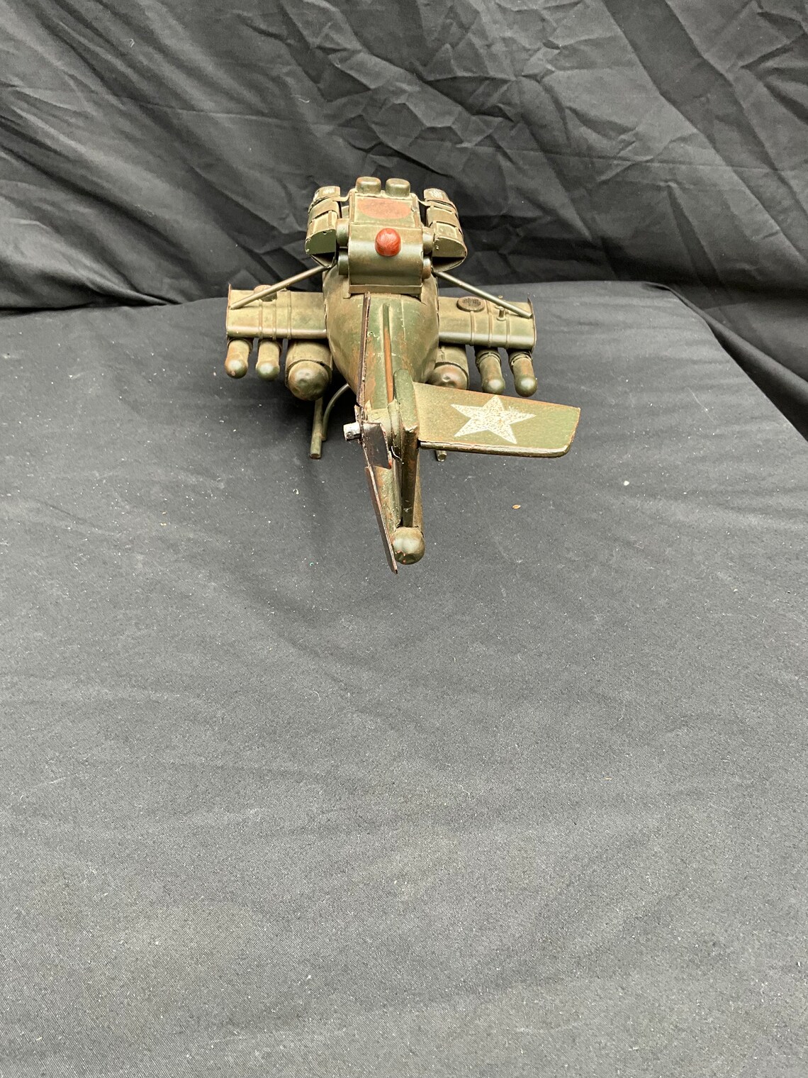 Vintage 1990s Tinplate Cobra Helicopter 18 X 8 X 6 Inches Missing Rotor ...