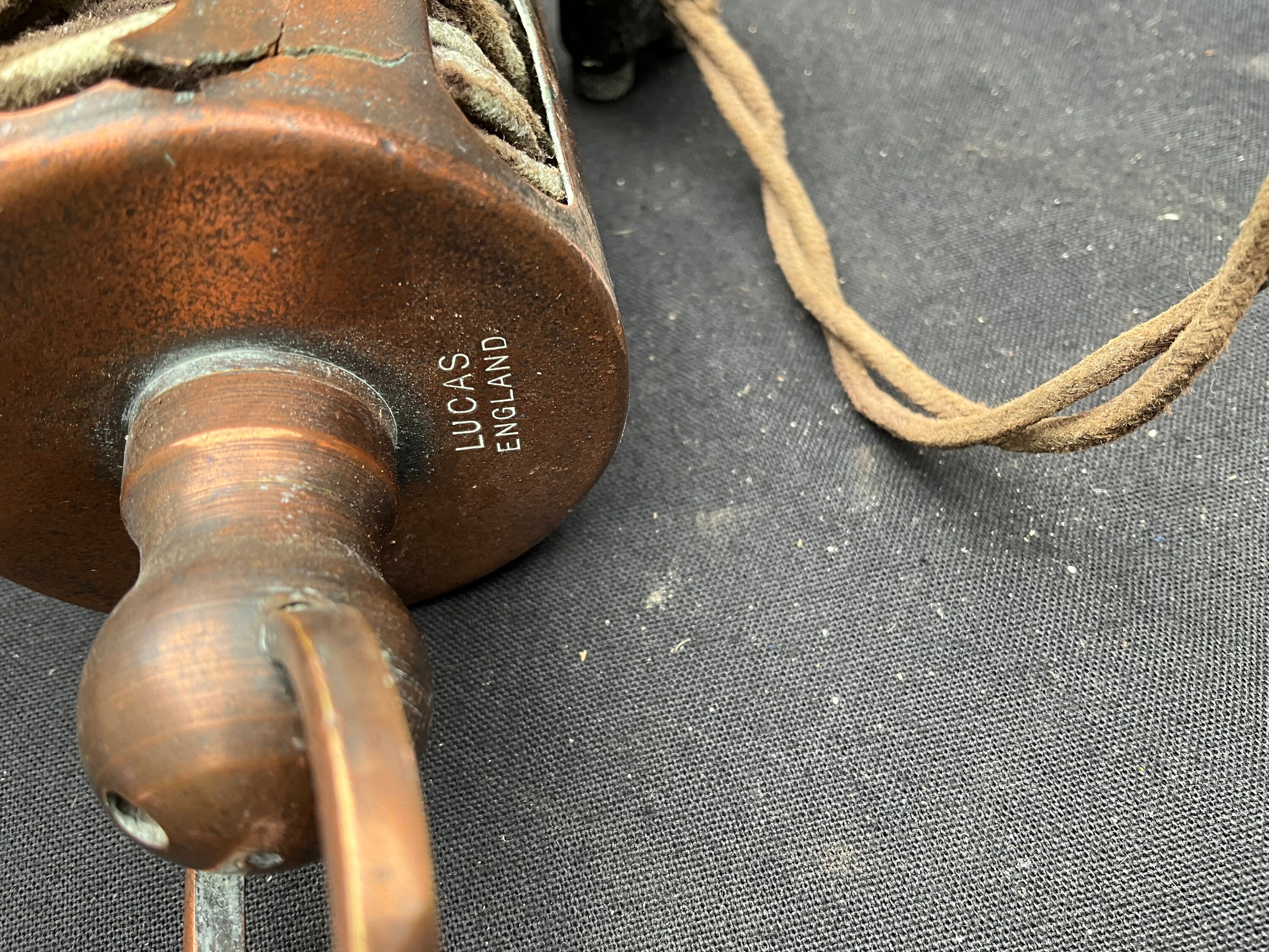 Rare Lucas Copper Pre-war Inspection Lamp-rolls Royce Etc Never Seen ...