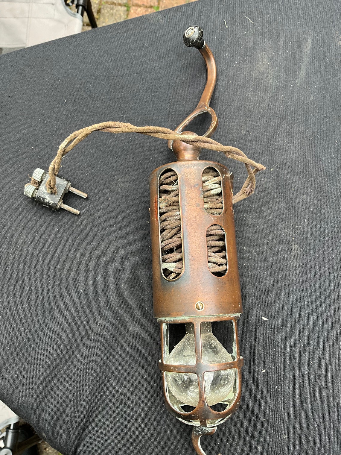 Rare Lucas Copper Pre-war Inspection Lamp-rolls Royce Etc Never Seen ...