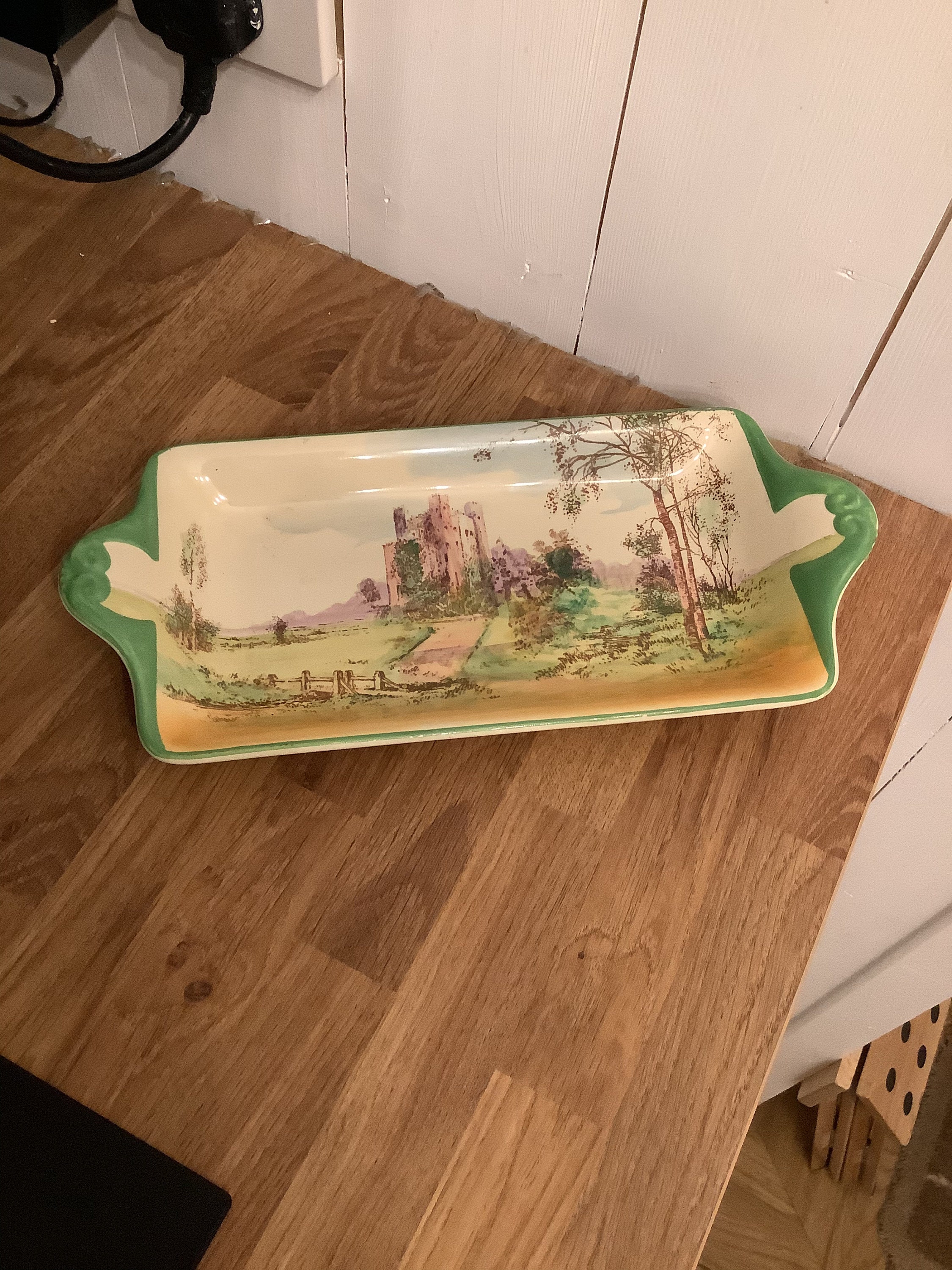 Royal Doulton Porcelain Rochester Castle Sandwich Tray - Etsy