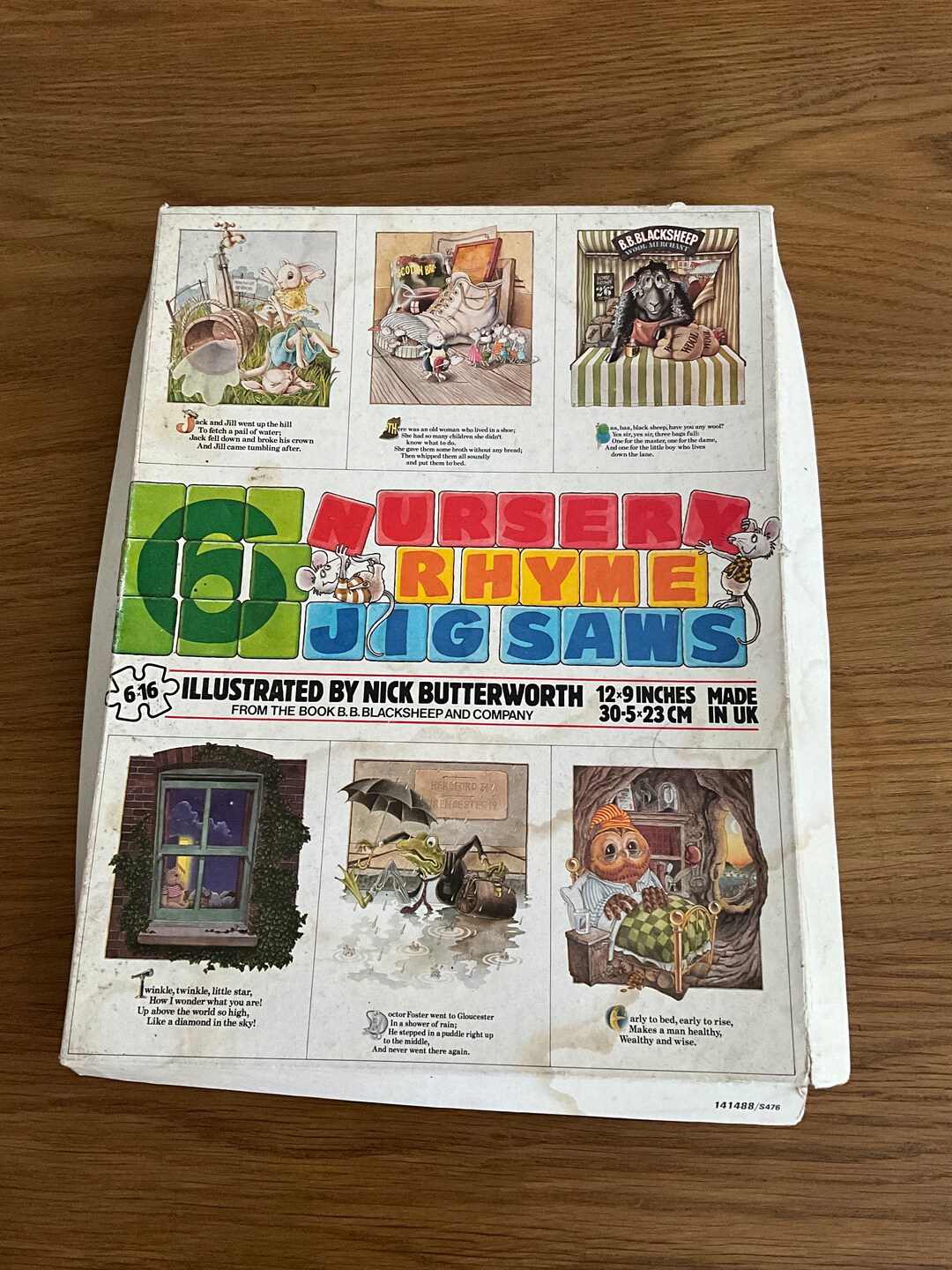 Complete Set of 6 Vintage Nursery Rhyme Jigsaws 1980's Childrens ...