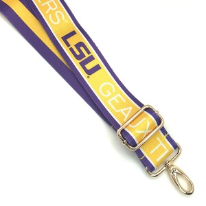 LSU Licensed Geaux Tigers Game Day Clear Purse Stadium Strap College ...