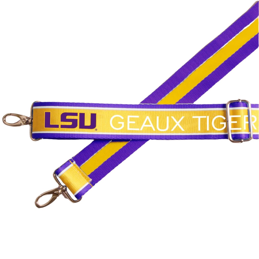 LSU Licensed Geaux Tigers Game Day Clear Purse Stadium Strap College ...