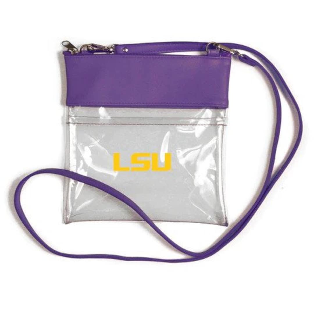 Licensed Clear Crossbody Bag ASSORTED W/vegan Leather Trim & Strap ...