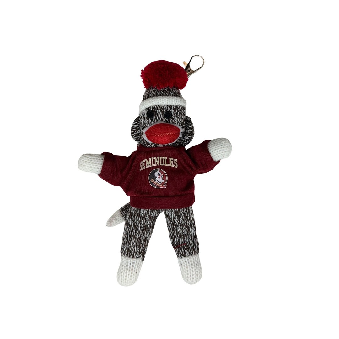 FSU Sock Monkey Plushie Gifts Stuffed Sock Monkey Keychain Back to ...