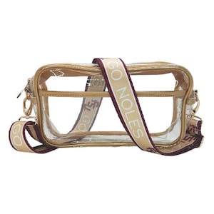 FSU Bag Sets Licensed Go Noles Game Day Clear Purse Adjustable Strap ...