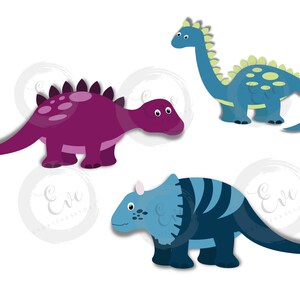 Dinosaur Svg Vector Set of 10, Dinosaur Clipart, PNG, EPS & Free SVG ...