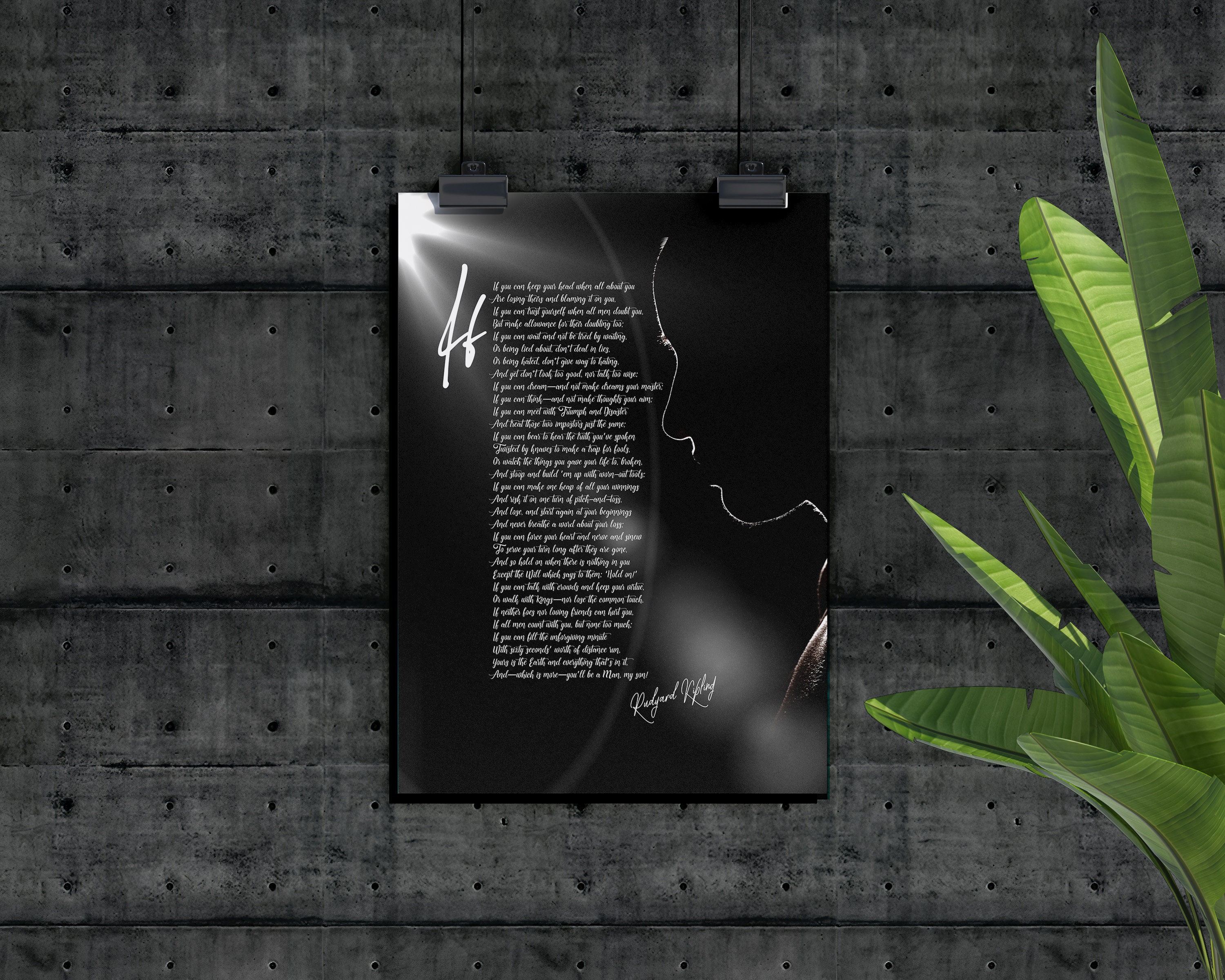 If Quote by Rudyard Kipling If Poem Print If Kipling Home - Etsy