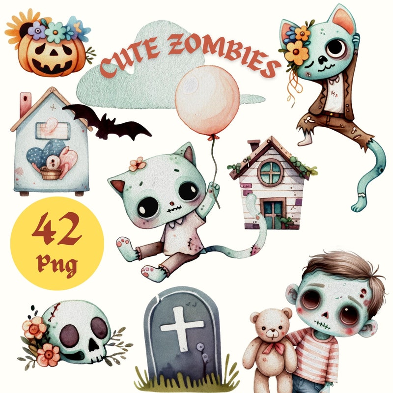 Cute Zombie - Etsy