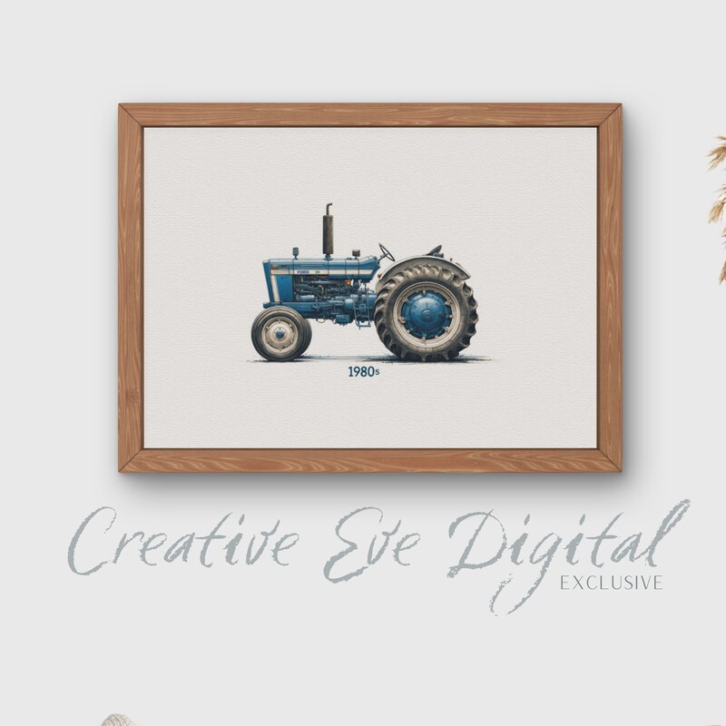 Blue Tractor - Etsy UK