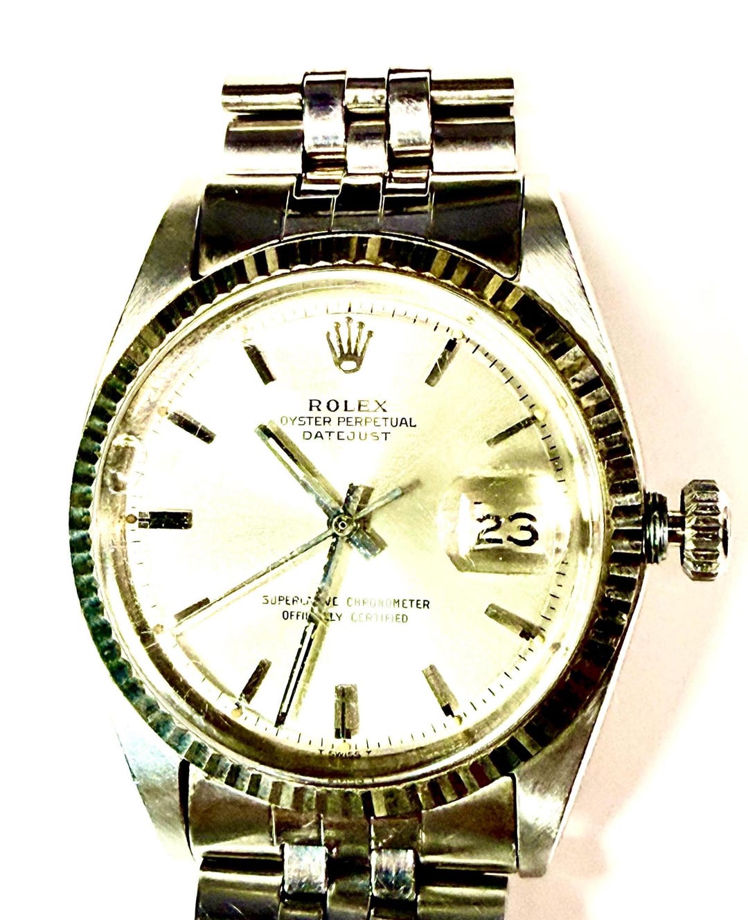 Rolex Oyster Perpetual Datejust Water Proof Model 1601 Serial 9223547 ...