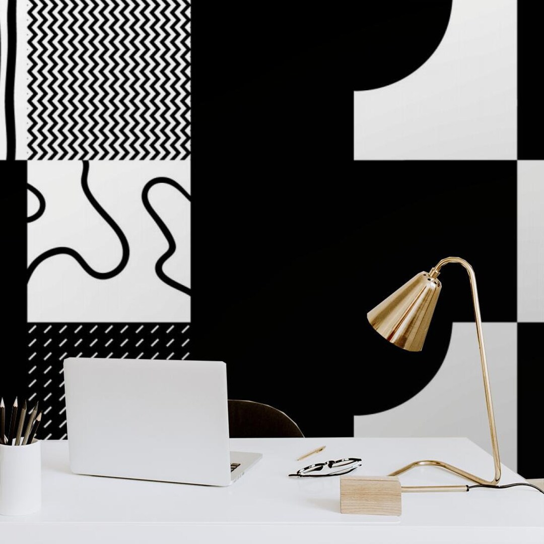 Abstract Wallpaper | Squares, Black and White, Monochrome, Shapes ...