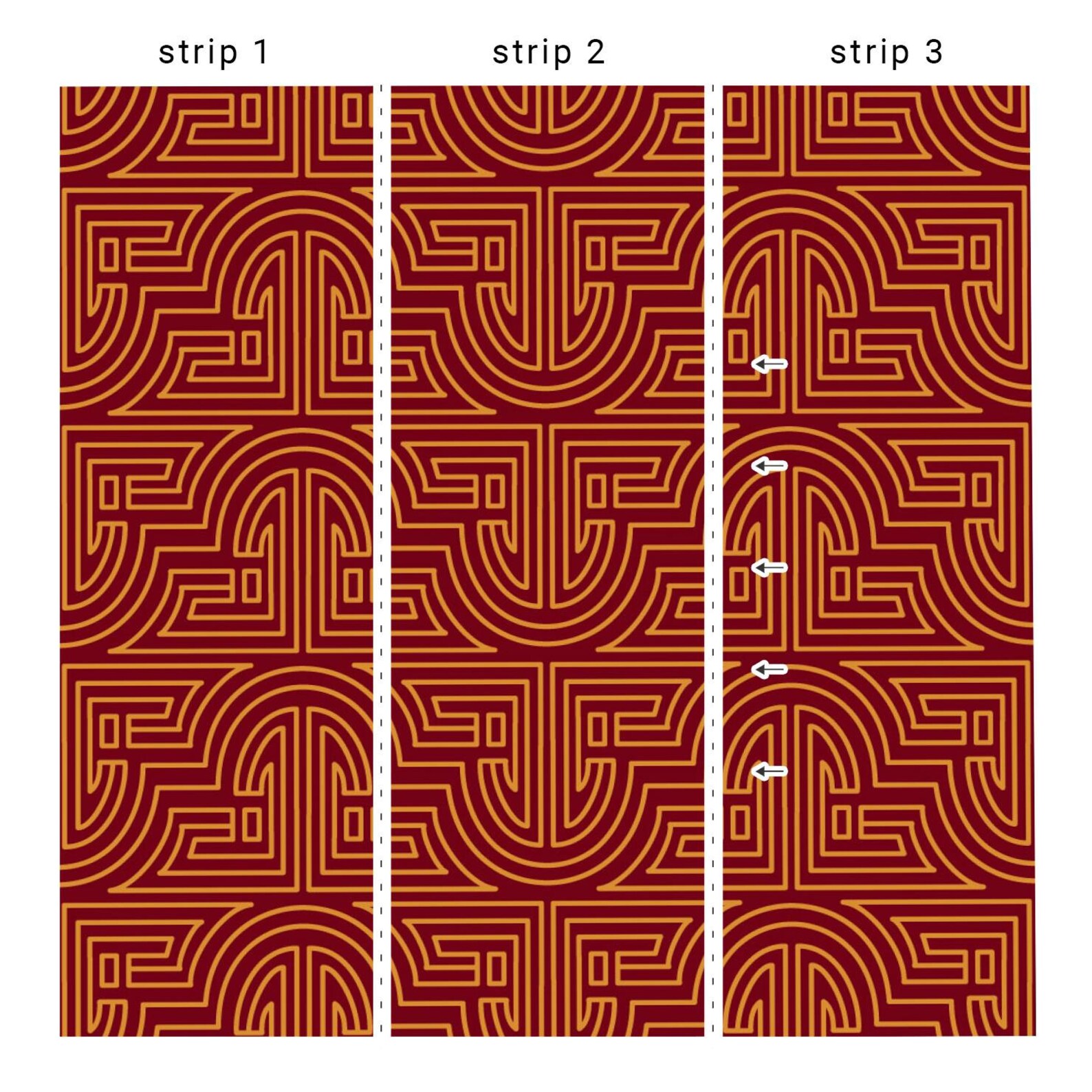 Vintage Wallpaper | Red, Eastern, Chinese | Oriental Print | Removable ...