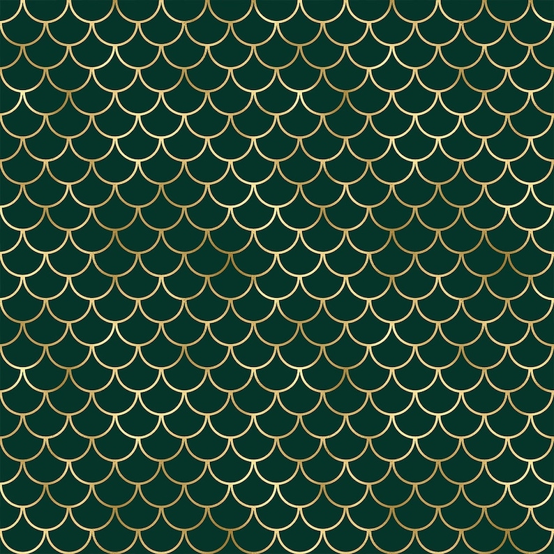 Delicate Fish Scale Wallpaper #913 | Removable Wallpaper, Temporary ...