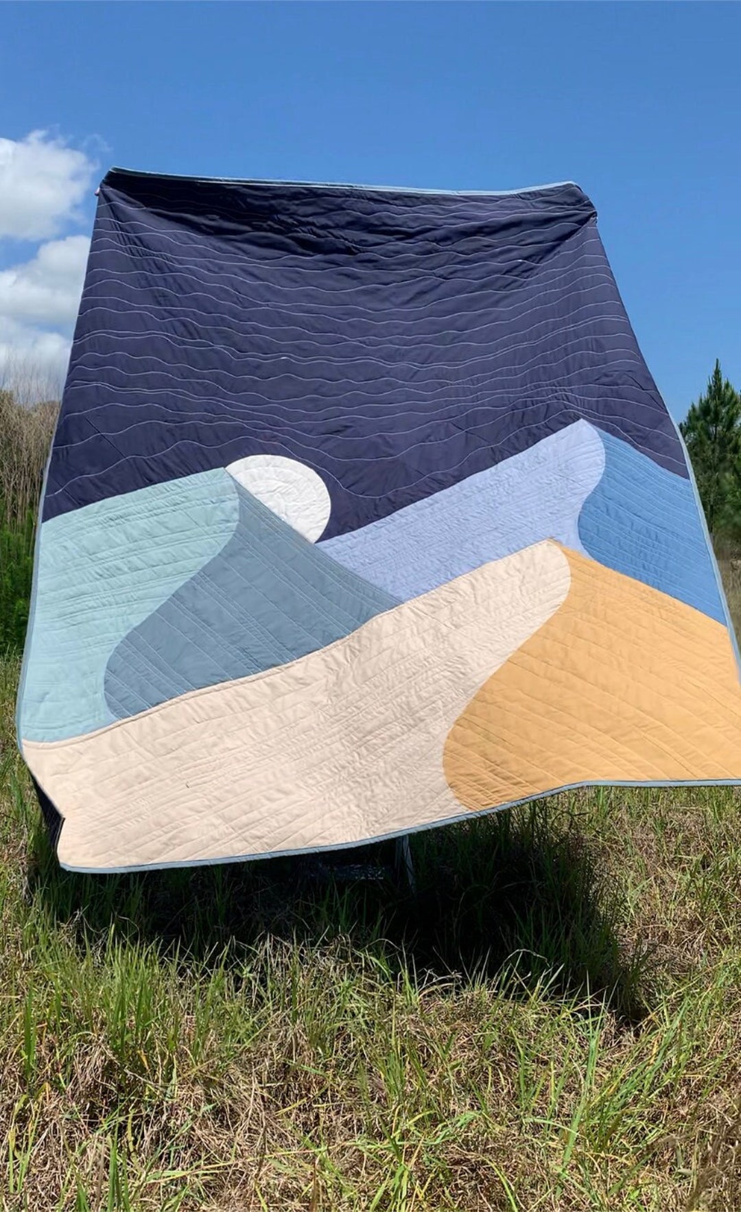 Dusk Desert Dunes Quilt - Etsy