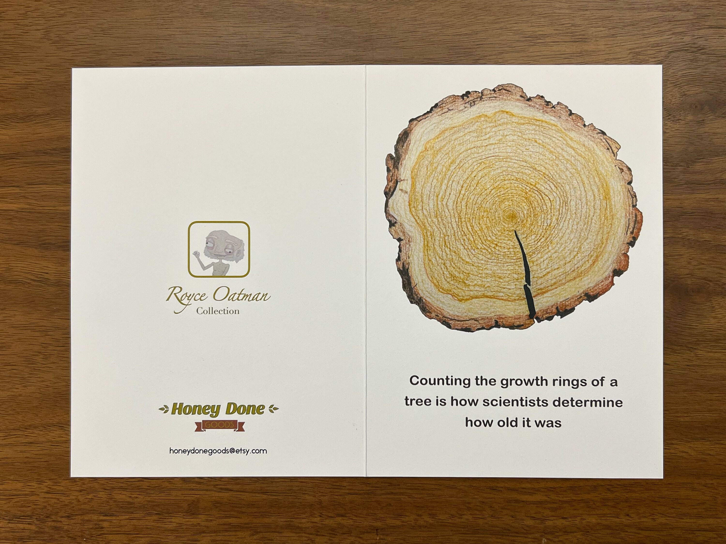 Tree Ring Birthday Card - Etsy