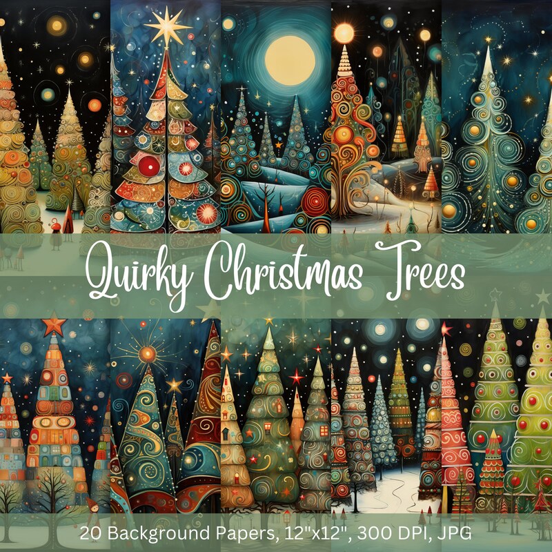 Whimsical Tree Art - Etsy