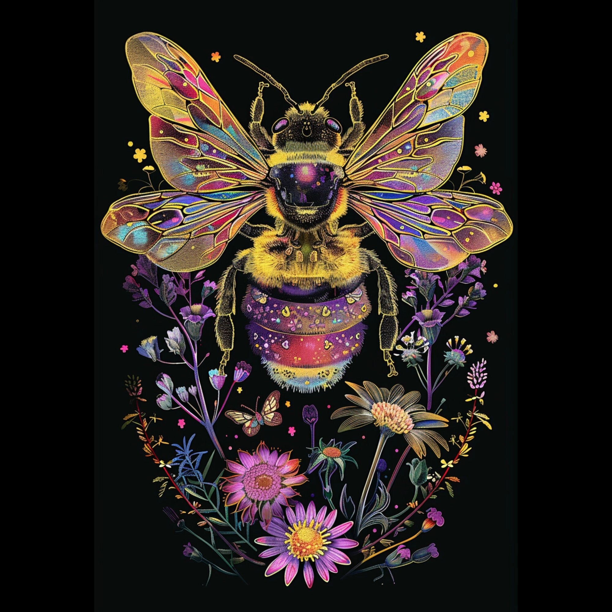 Bumblebee Backgrounds, Bumblebee, Insects, Nature, Botanical ...