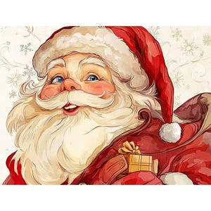 Santa Claus Clip Art: Christmas Card Making (digital Download) - Etsy