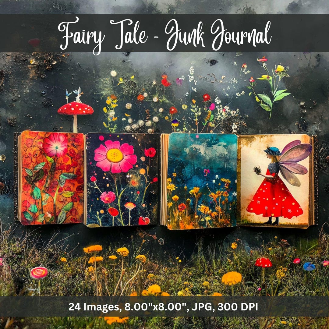 Fairy Tale Junk Journal Digital Downloads Printable Art Collage Paper ...