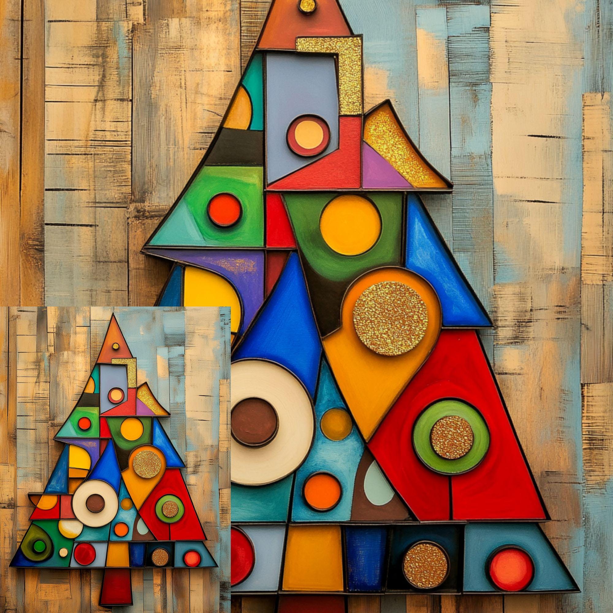 Christmas Tree Kandinsky Inspired Decorative Art Digital Printables ...
