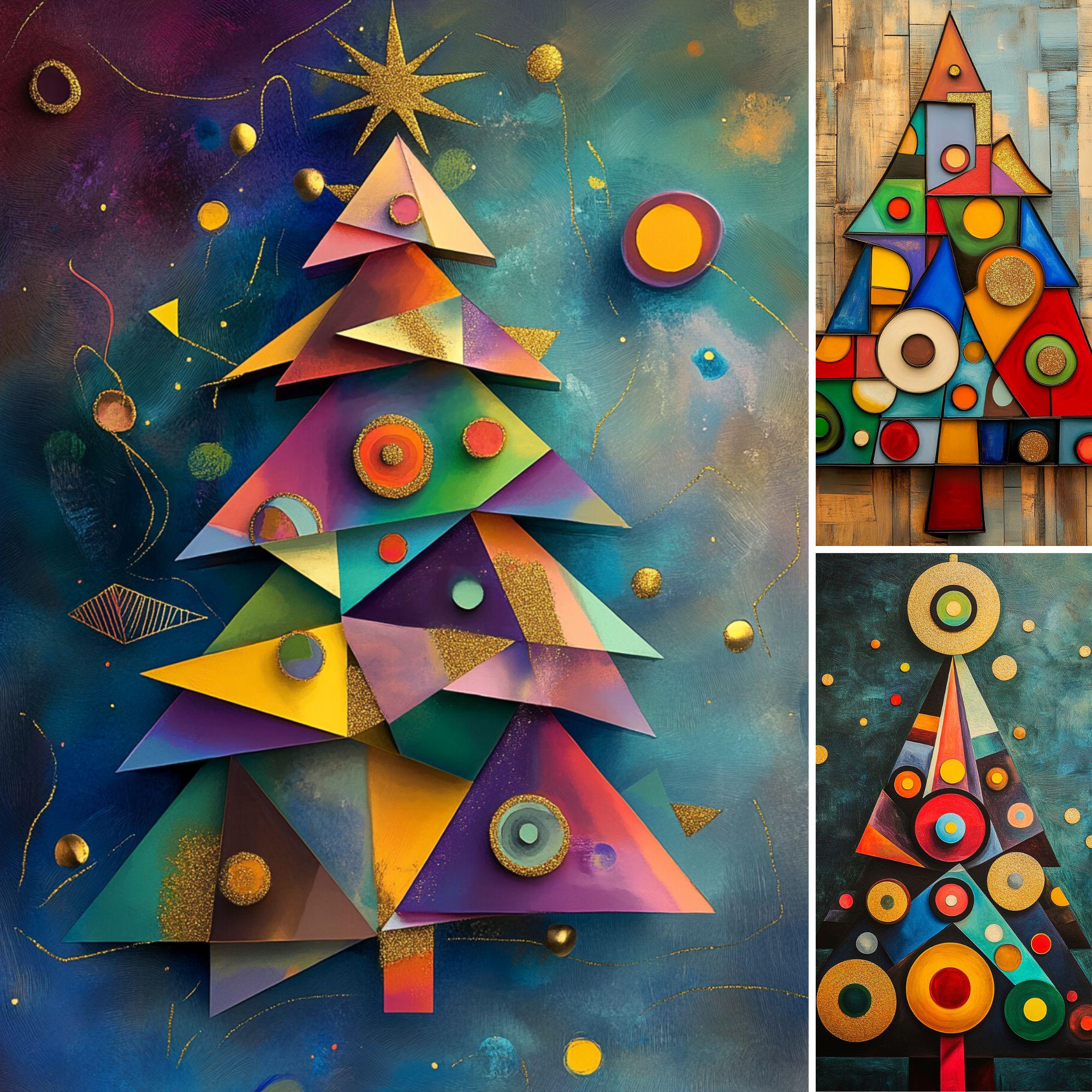 Christmas Tree Kandinsky Inspired Decorative Art Digital Printables ...