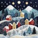 Embroidered Winter Villages Digital Downloads Printable Images ...