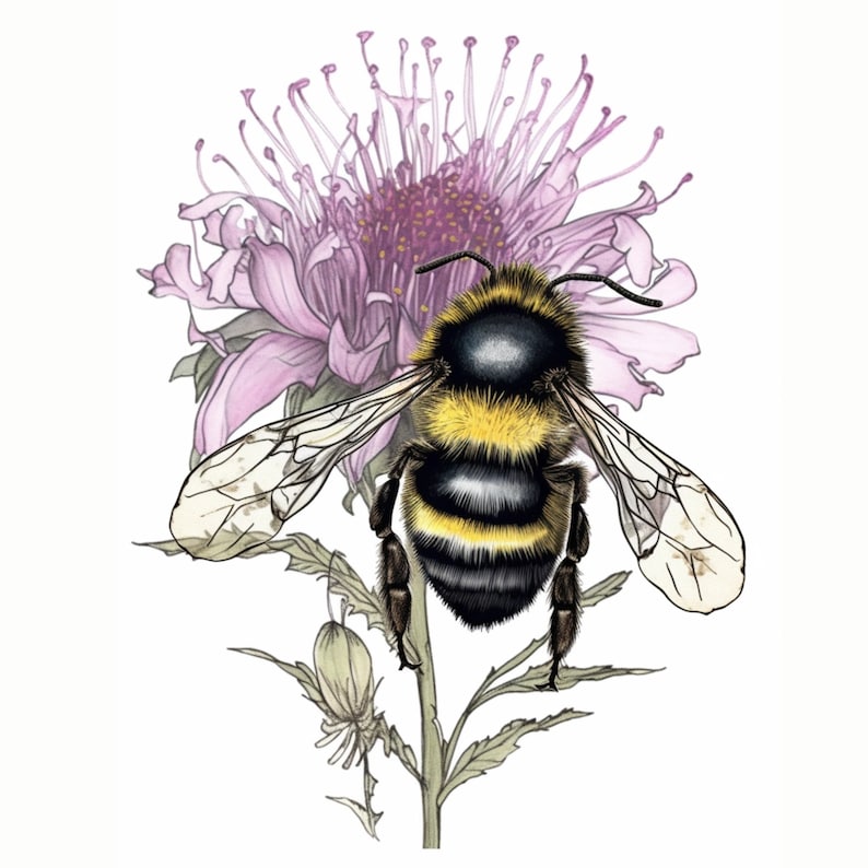 Bumblebee Backgrounds v3 Bumble Bee and Flowers Insects Nature Craft ...