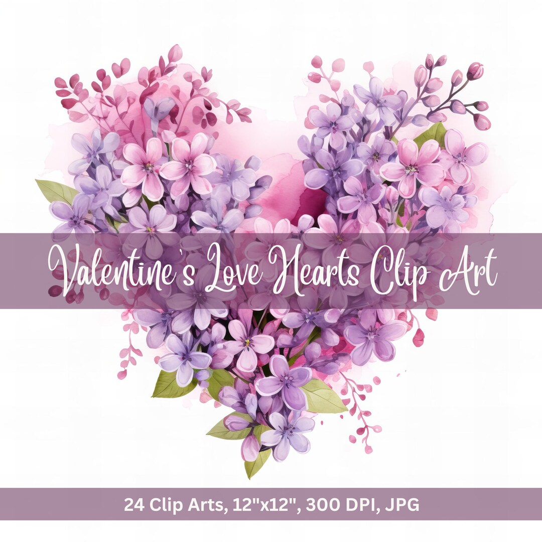 Valentine's Day Love Hearts, Clip Art, Backgrounds, Printables, Digital ...