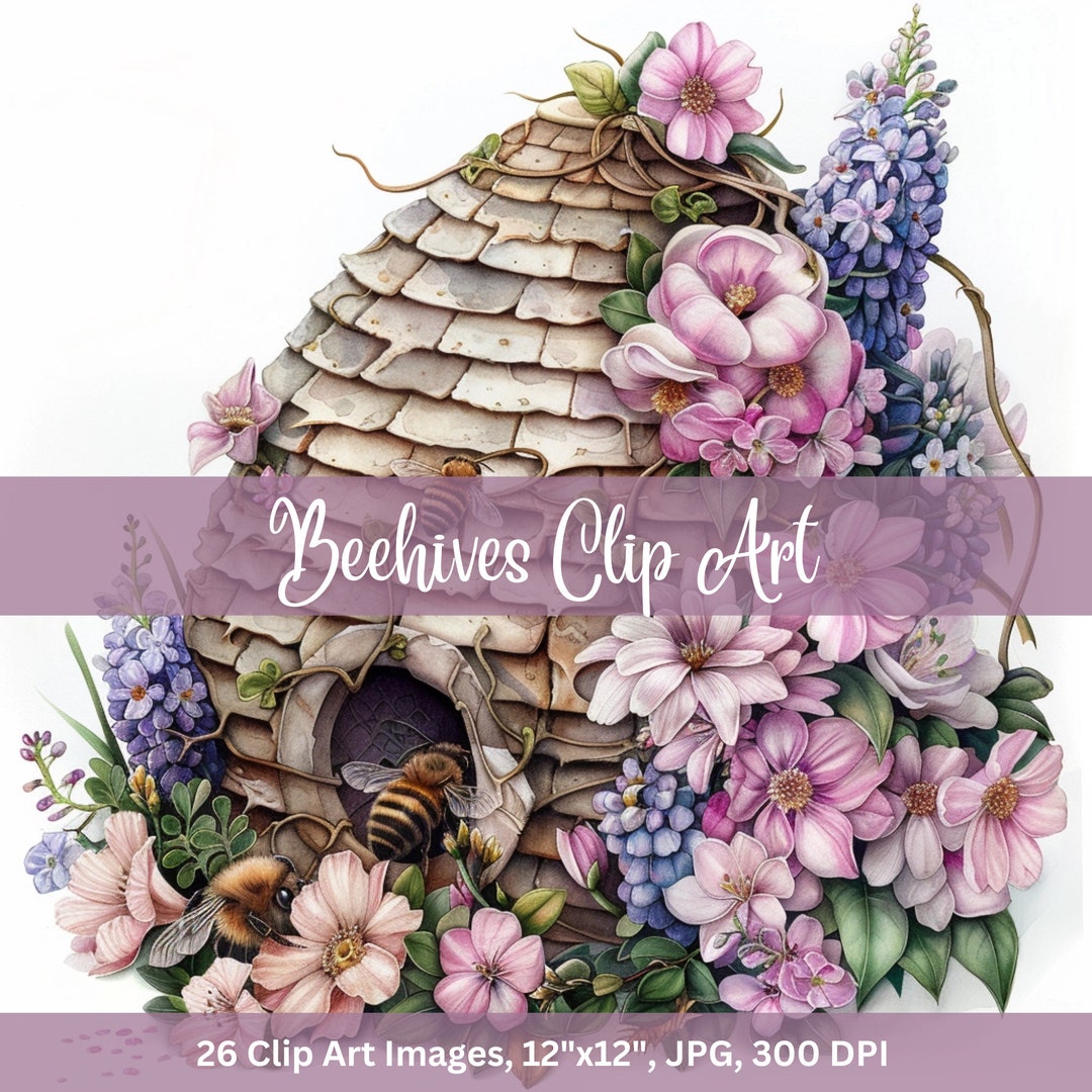 Beehive Clip Art Digital Downloads Printable Clip Art Craft Supplies ...