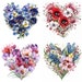 Floral Heart Clip Art: Valentine's Day Graphics (digital Download) - Etsy